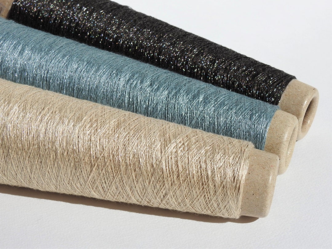 Habu Textiles Stainless Steel Linen Yarn Lace Weight for Knitting ...