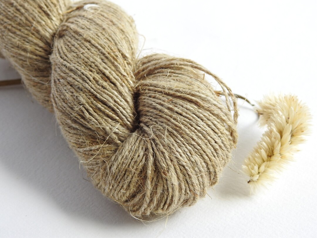 Linen Yarn Natural Unbleached and Undyed Belgian Flax. Super Strong ...