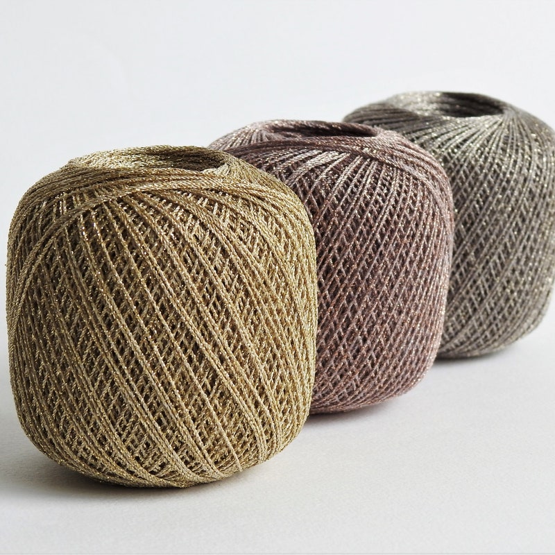 Metallic Yarn - Etsy