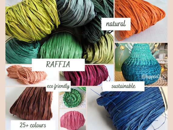 Raffia for Weaving Bags Hats Jewellery Embroidery Craft. 26 - Etsy