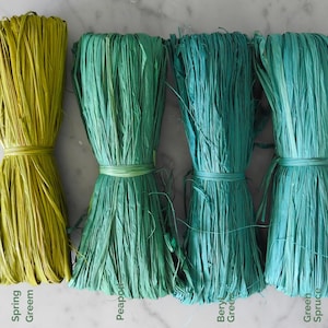 Raffia for Weaving Bags Hats Jewellery Embroidery Craft. 30+ Colours ...