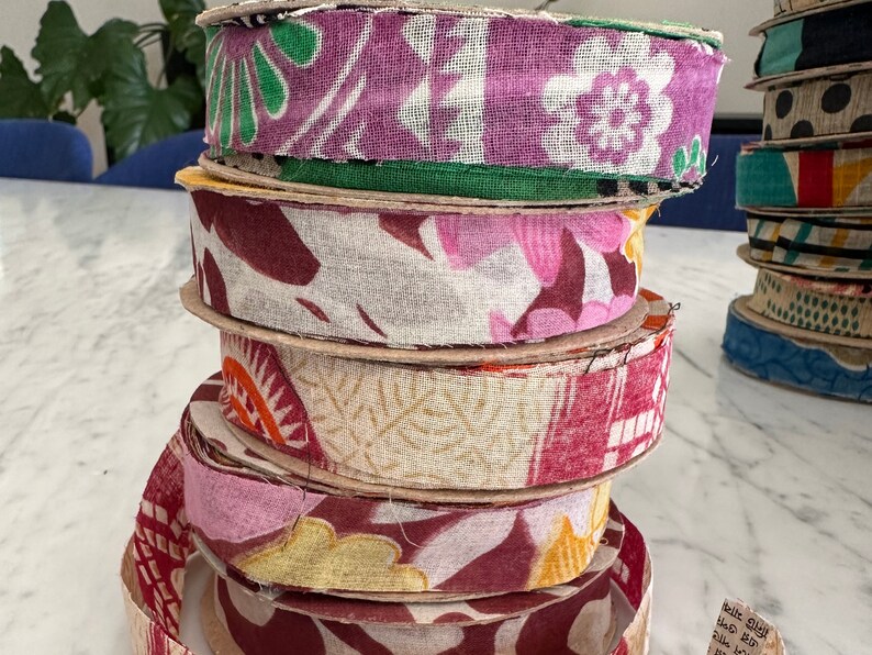 Upcycled Cotton Sari Ribbon for Weaving Jewelry Sewing Trim - Etsy