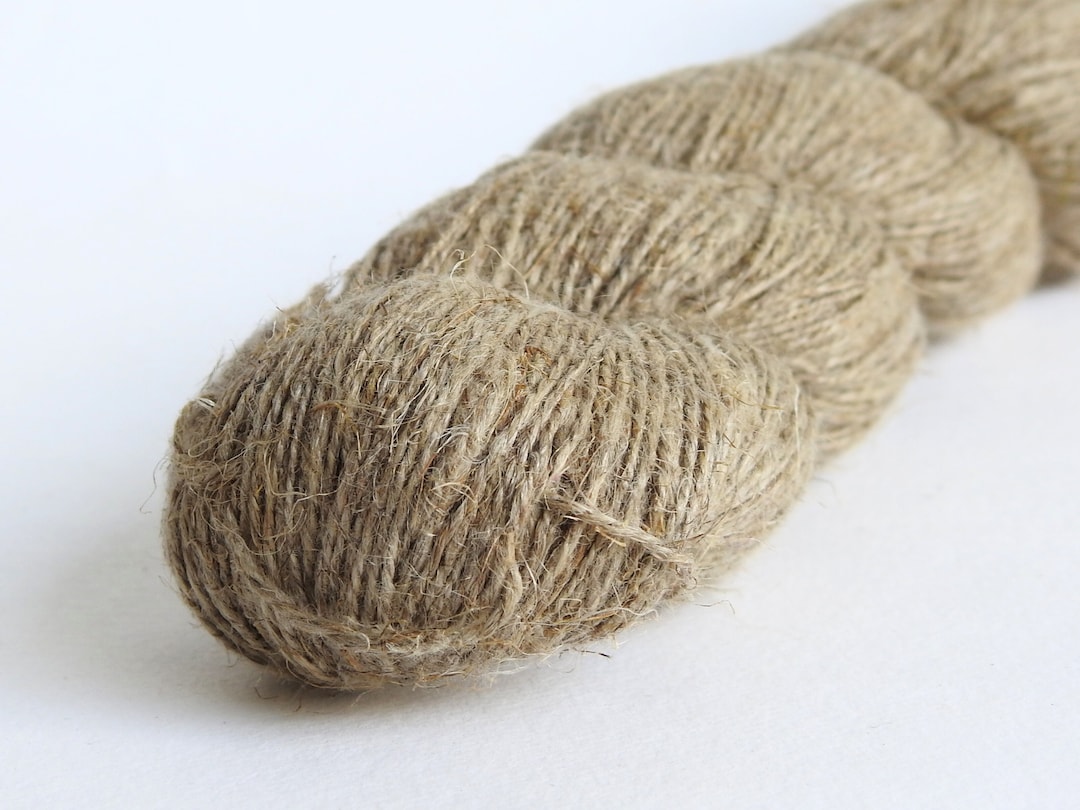 Linen Yarn - Natural Unbleached and Undyed - Belgian Flax. Super Strong ...
