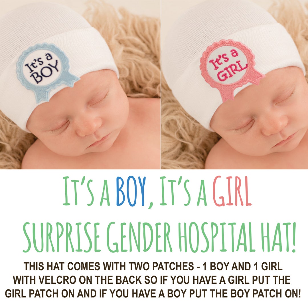 Melondipity It's a Boy/it's a Girl Surprise Gender Newborn Hospital Hat ...