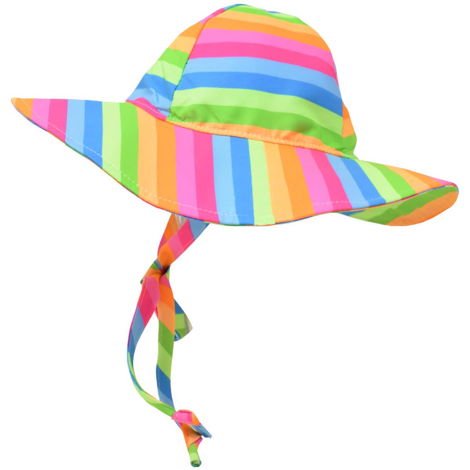 Embroidered Rainbow Stripe Sun Hat: Baby & Toddler UPF 50+ Protection ...