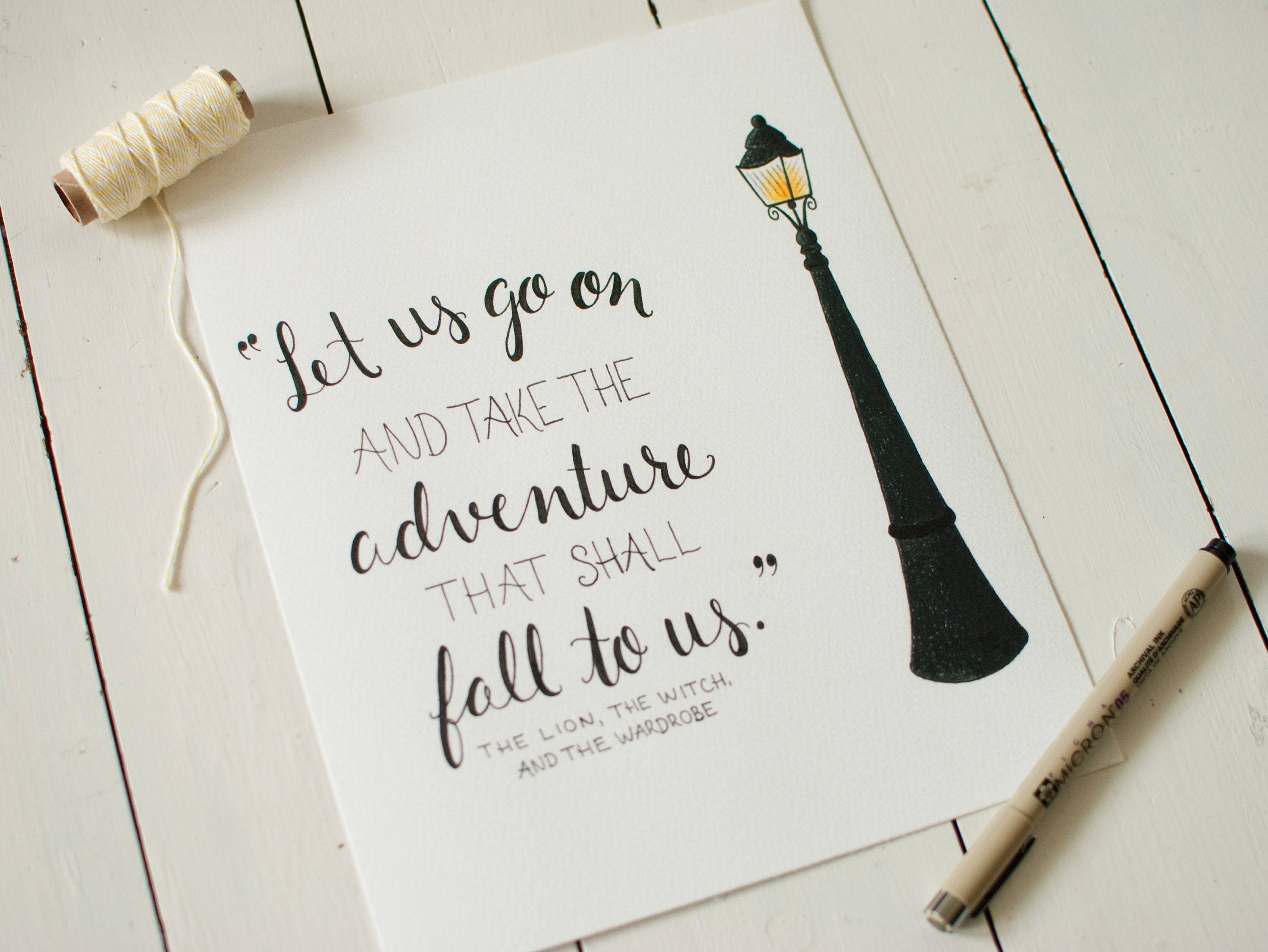 Chronicles of Narnia Quote - Original 8x10 - Literary Quote - Wall Art ...