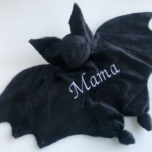 Personalised Bat Lovey, Cuddle Security Blanket, Galaxy Bat Plush ...