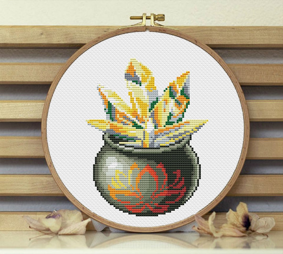 Gemstone Cross Stitch Pattern Potty of Kristall Minerals Jewel Modern ...