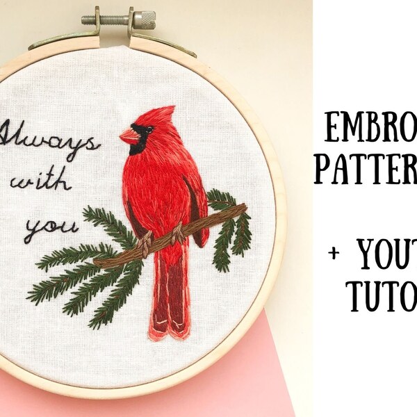 Cardinal Embroidery - Etsy