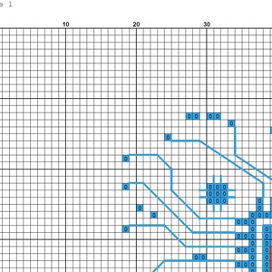 CPU Cross Stitch Pattern Heart Funny Embroidery Design Pdf Matrix ...