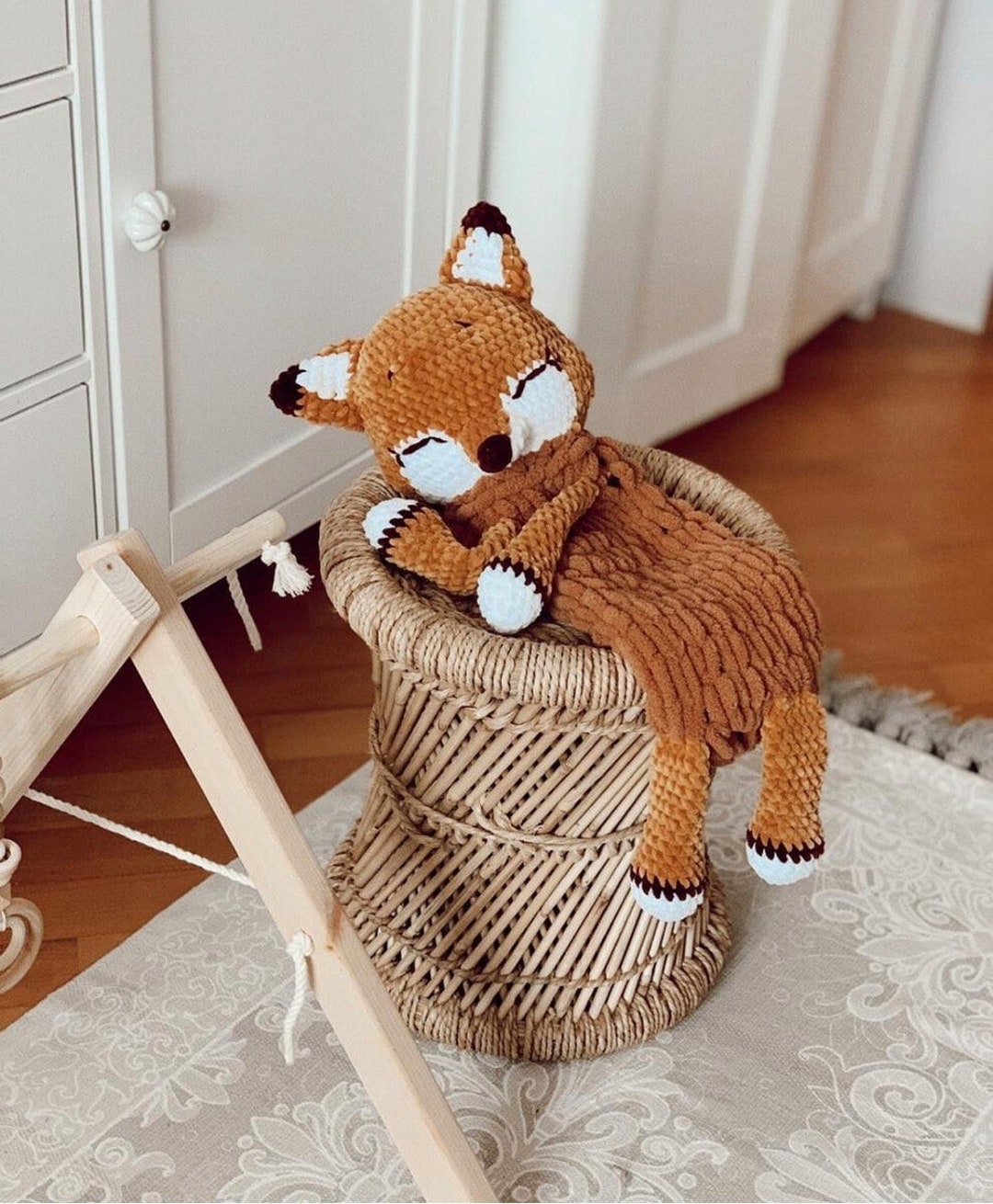 Fox Lovey, Fox Comforter, Crocheted Fox for Newborn Gift - Etsy