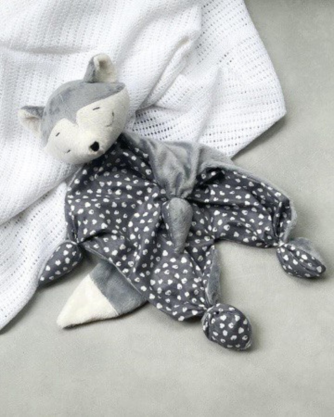 Wolf Baby Lovey Animal Lovey Wolf Lovey Blanket Fox Doudou - Etsy