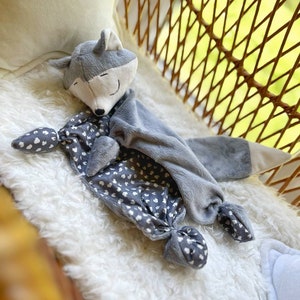 Wolf Baby Lovey, Animal Lovey, Wolf Lovey Blanket, Fox Doudou, Baby ...