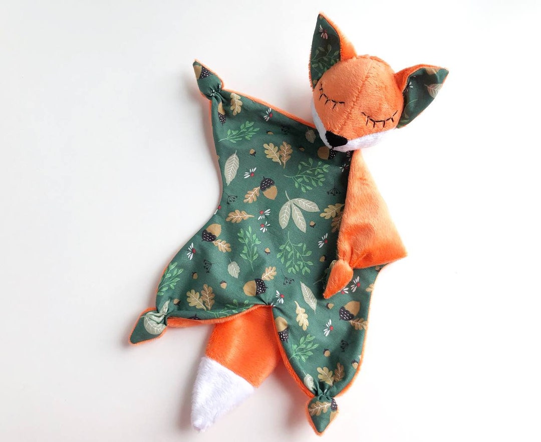 Baby Lovey, Animal Lovey, Fox Lovey Blanket, Fox Doudou, Baby Comforter ...