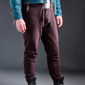 LARP Wool Pants for Medieval Cosplay Men, Codpiece Pants, SCA, Medieval ...