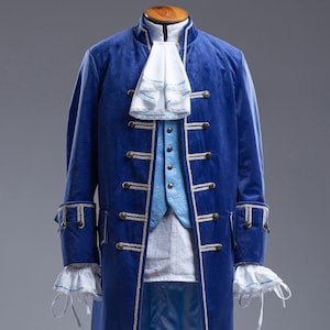 King Costume, Royal Velvet Coat and Vest, 18th Century Royal Costume ...