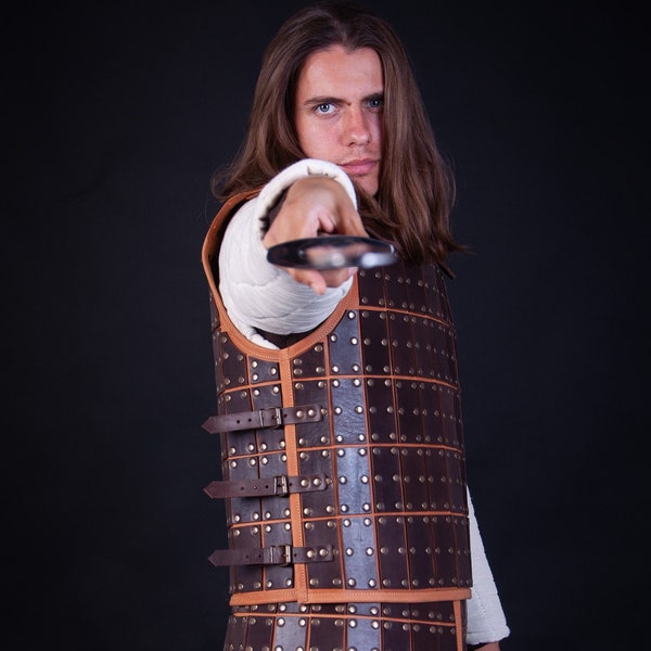 Steel Plated Leather Armor Etsy