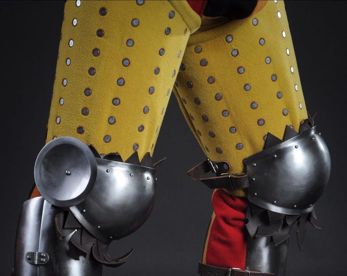 Medieval Thigh Protection, Brigandine Leg Armor, Custom Tights Armor ...