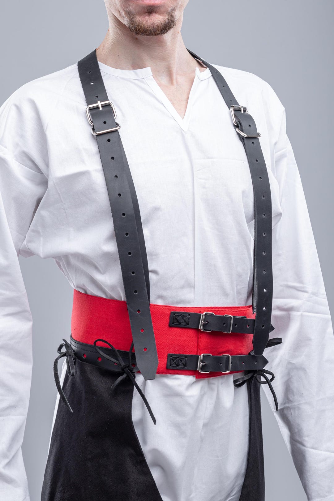 Belt With Suspenders, Renaissance Belt, Arming Belt, Waist Belt Men, Medieval Leather Belt Women ...