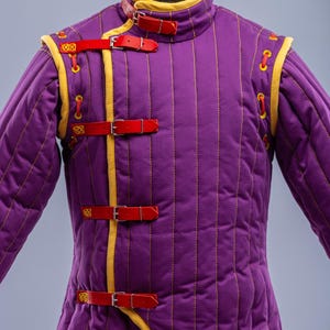 Medieval Armor Gambeson, Custom Durable HEMA Vest Armor, Padded Surcoat ...