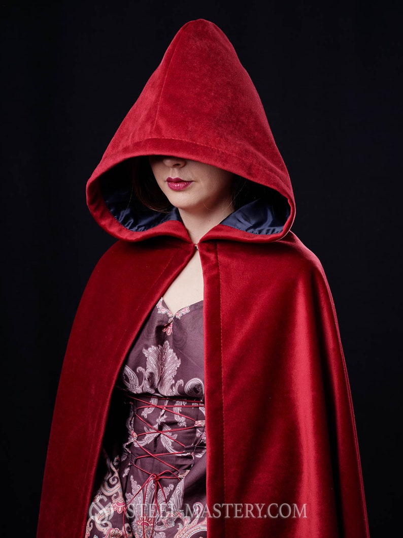 Medieval Cape With Hood for Reenactment Italian Women Dress - Etsy