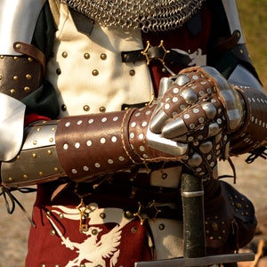 Visby Brigandine Gauntlets for SCA Events, Viking Mittens for ...