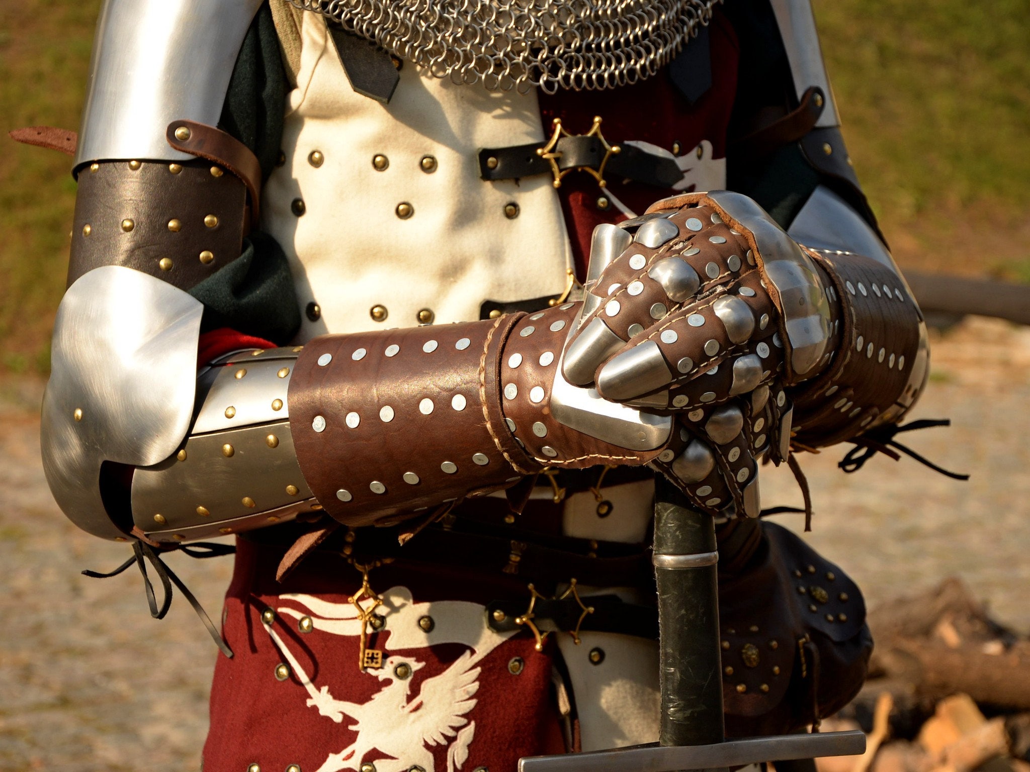 Visby Brigandine Gauntlets for SCA Events Viking Mittens for - Etsy