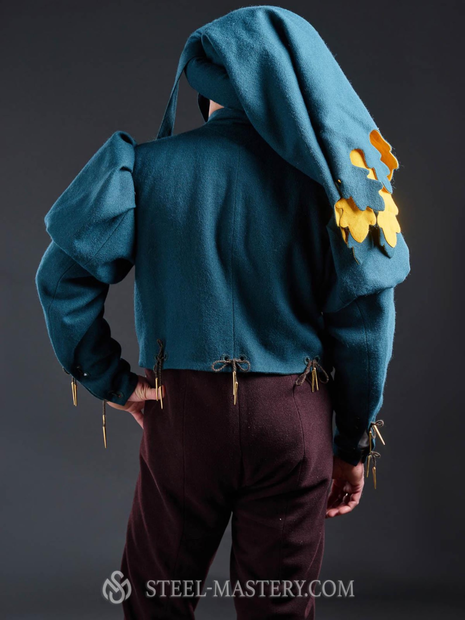 Wool Medieval Doublet, Larp Men Jacket, Mid Centure Clothing ...