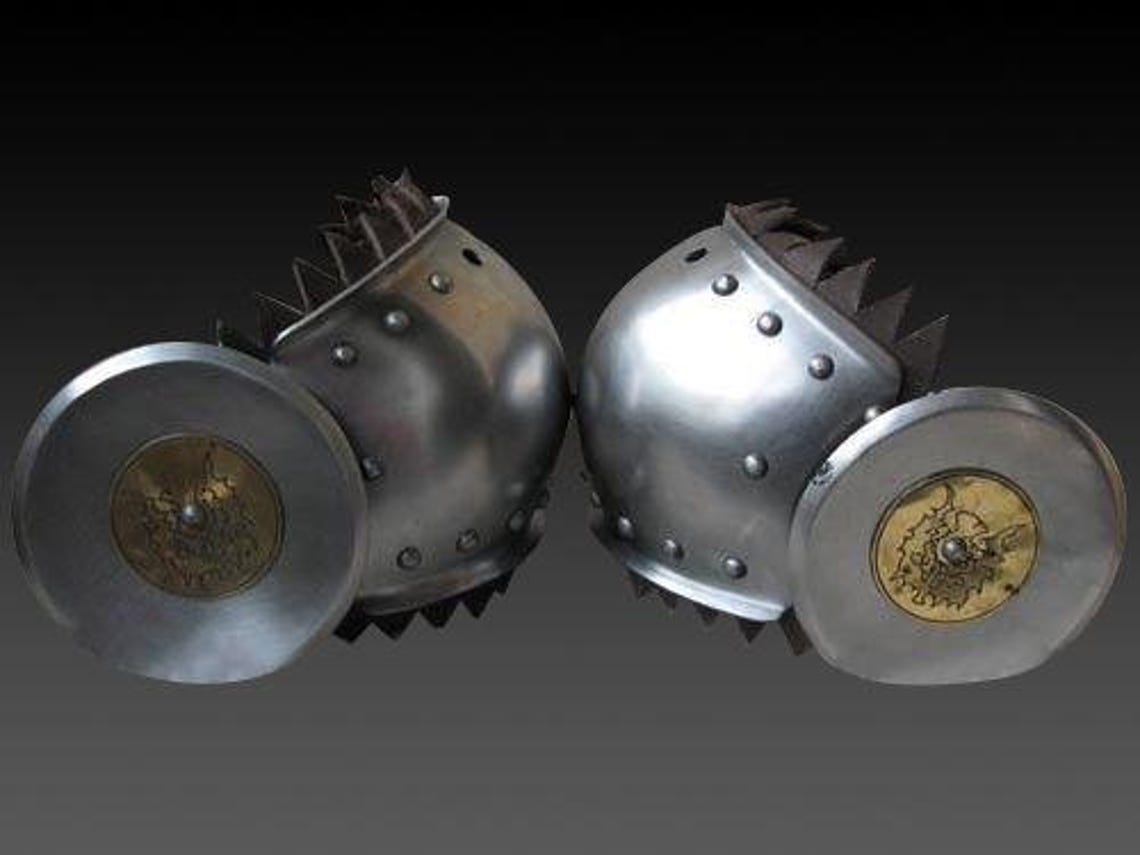 Steel Knee Pads, Medieval Leg Armour, SCA Combat Knee Cap - Etsy