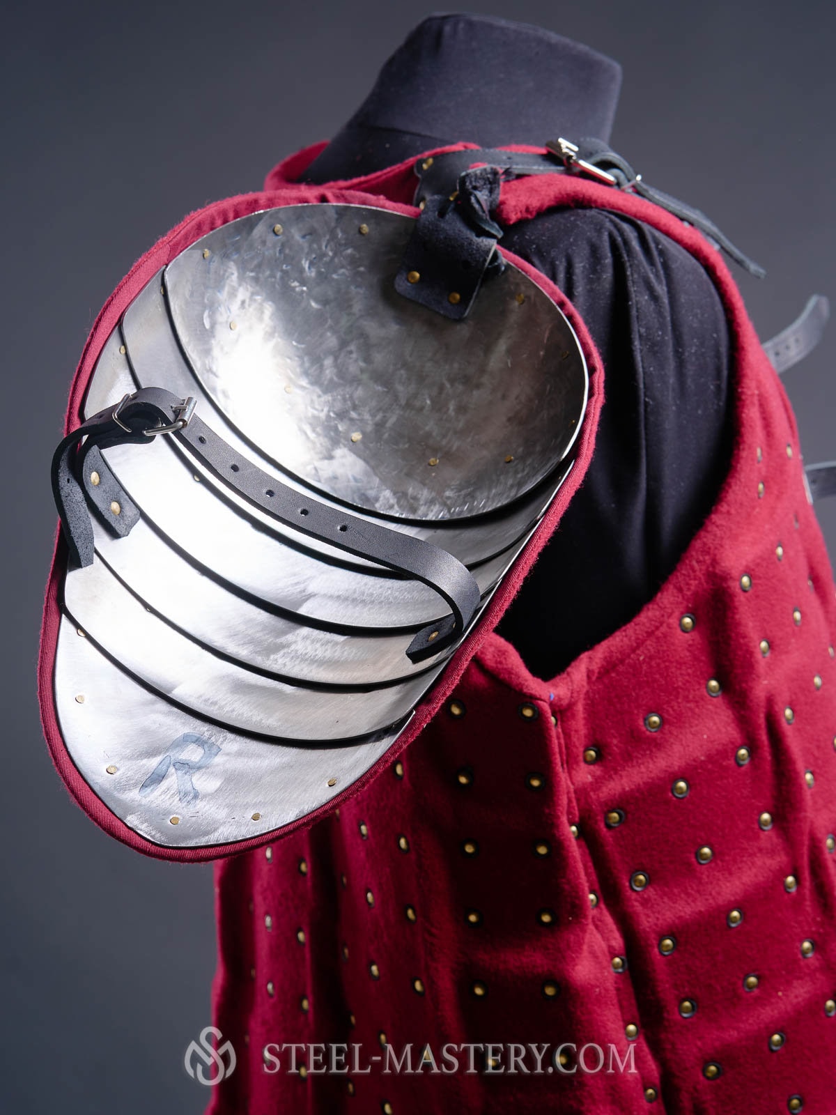Leather Brigandine Spaulders, Medieval Armor Shoulder Protection - Etsy