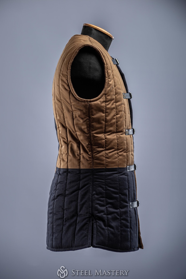 Short Padded Armour Vest, Gambeson for Training, SCA Martial Art ...