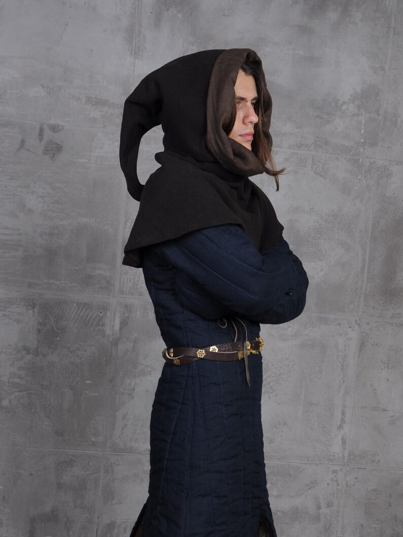 Medieval Hood With Tail, Renaissance Fair Cloak, Medieval Headwear ...