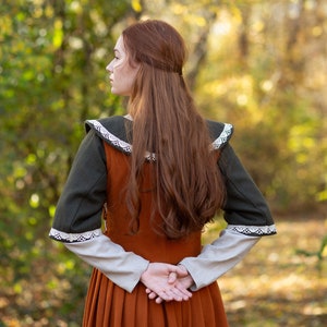 Wool Dress Medieval, Middle Ages Gown, Ren Faire Dress, 13th Century ...