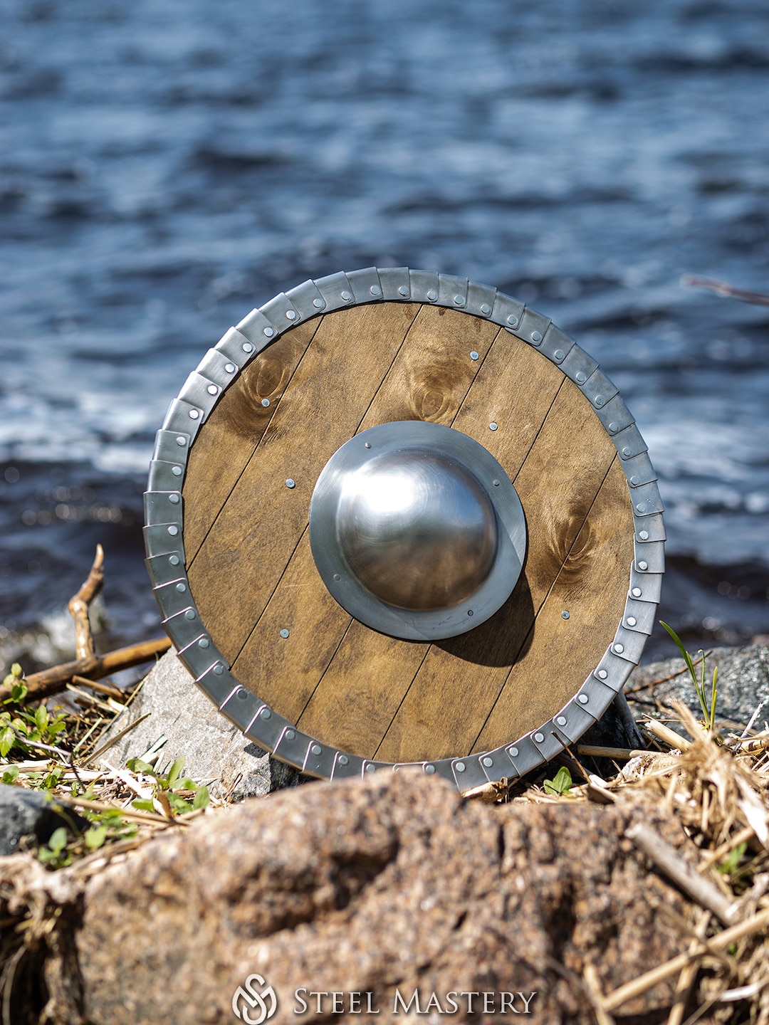 Escudo redondo vikingo, escudo de madera para vikingos, escudo vikingo ...