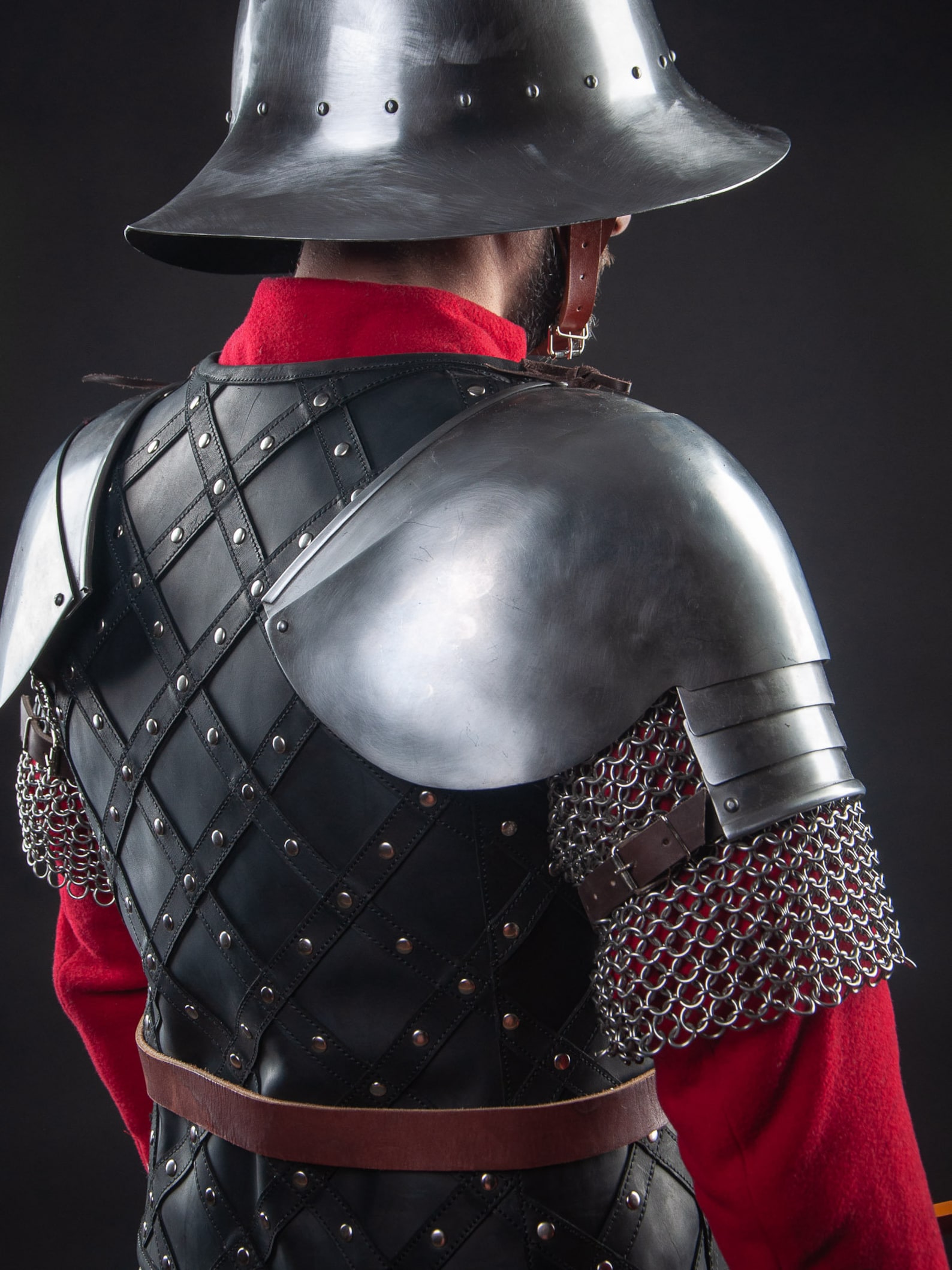 Leather Medieval Vest With Diamond Pattern Functional Royal - Etsy