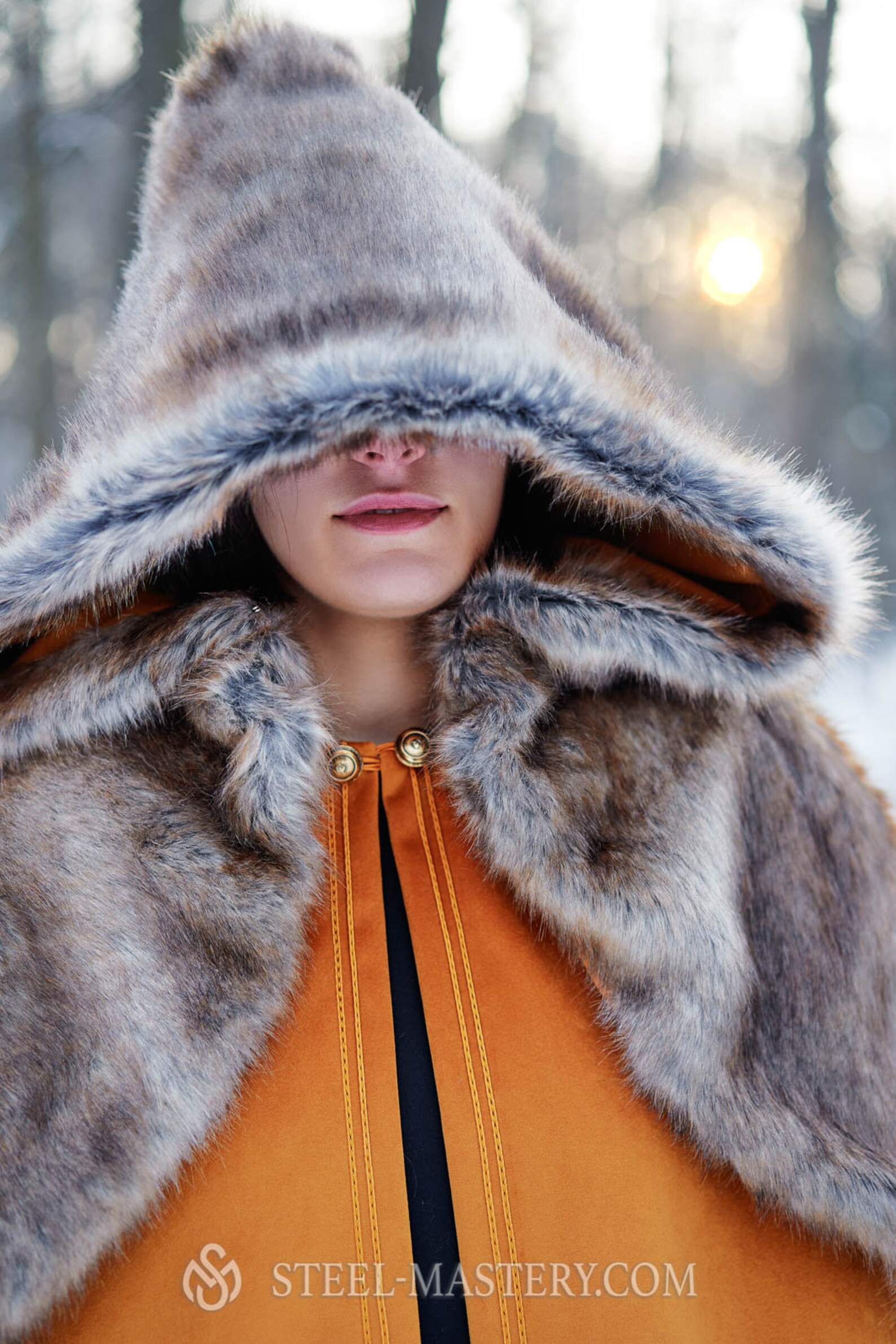 Medieval Cloak With Shoulder Cape for Reenactment Italian - Etsy