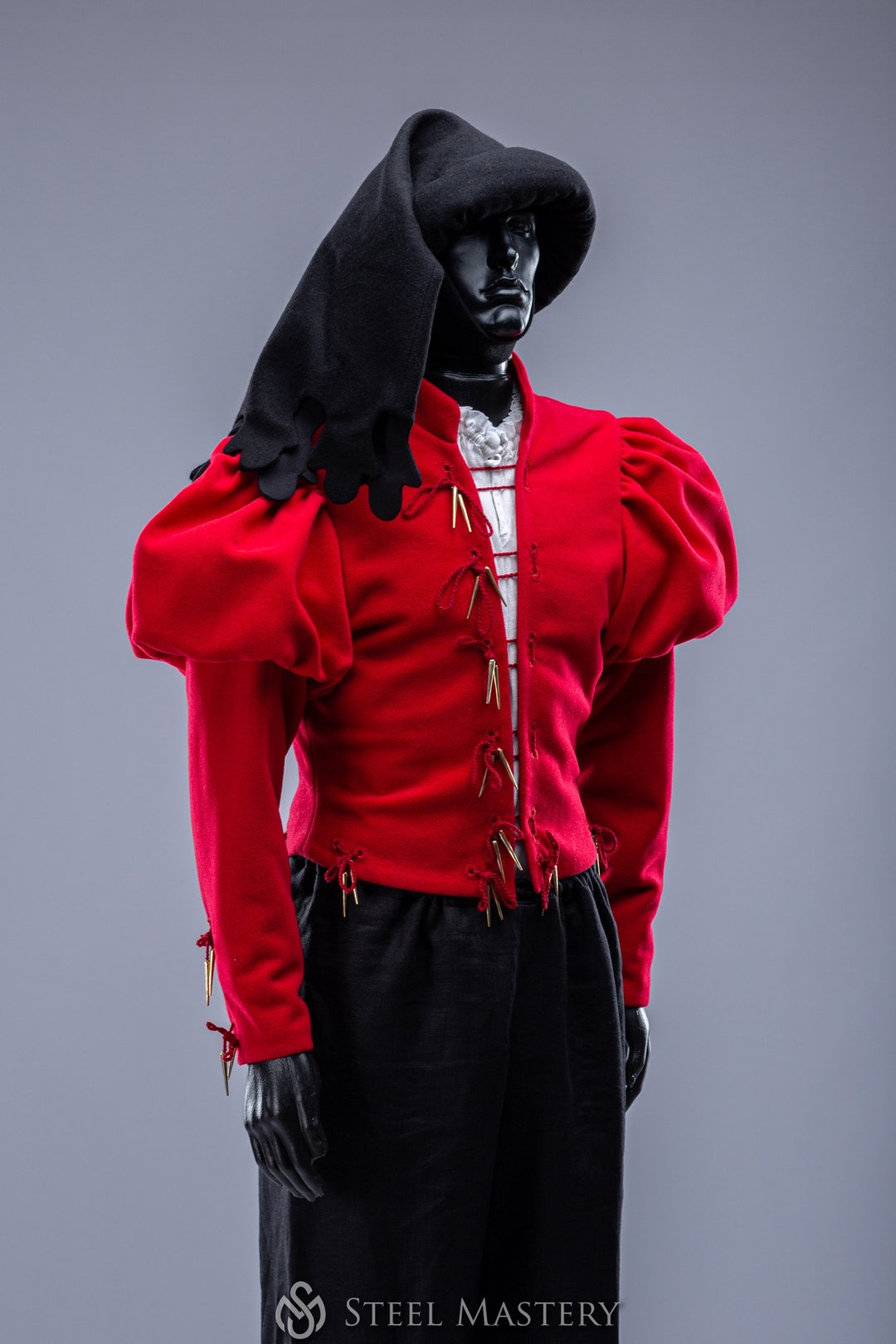 Medieval Doublet 15th Century, Wool Doublet for Men, Larp Jacket ...