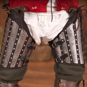 Splinted Tasses, Thighs Plates, Brigandine Leg Armor, SCA Leg Armour ...