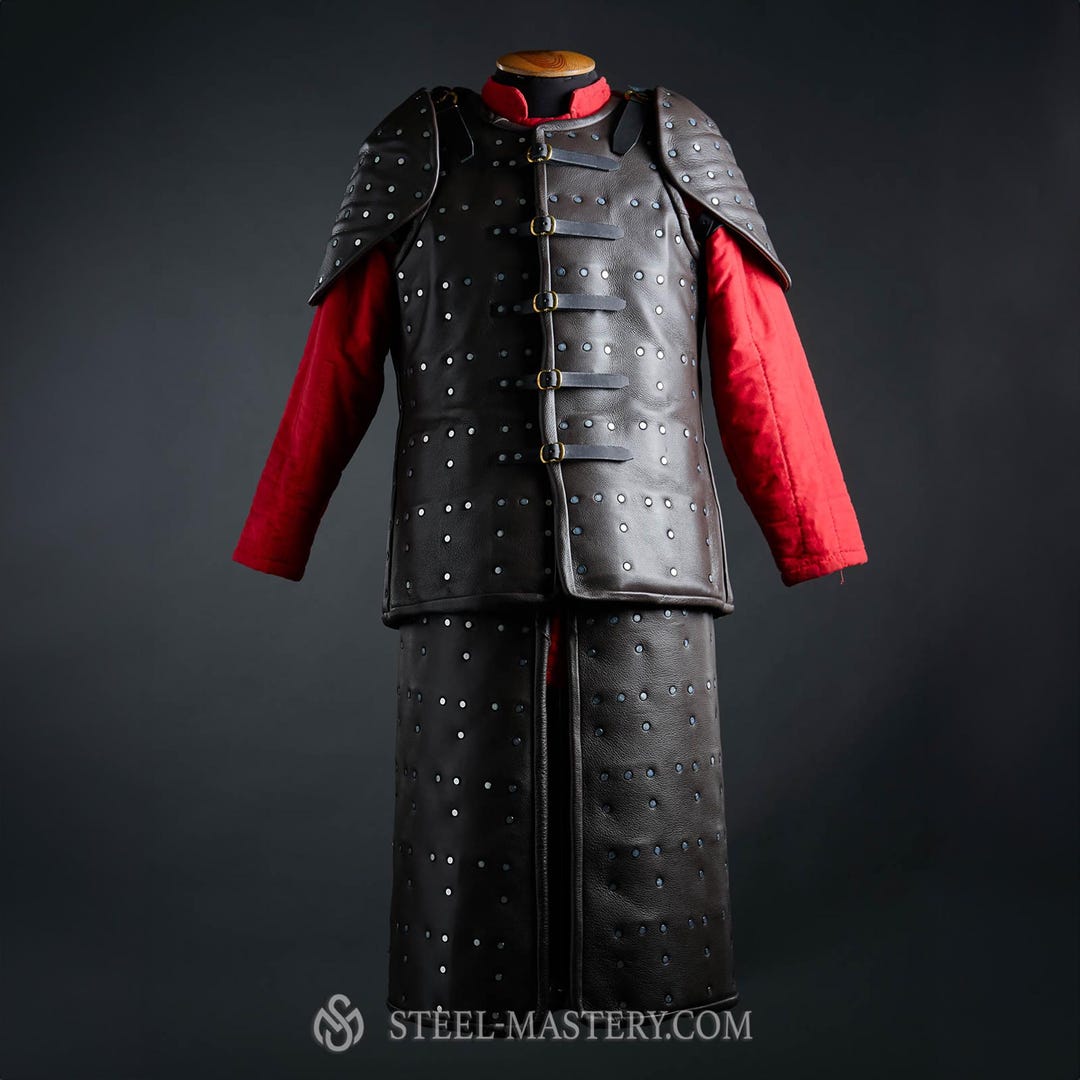 Brigandine Armor, Handmade Jacket Armor, Cosplay Leather Vest for LARP ...