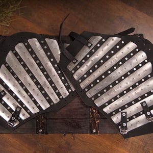 Splinted Tasses, Thighs Plates, Brigandine Leg Armor, SCA Leg Armour ...