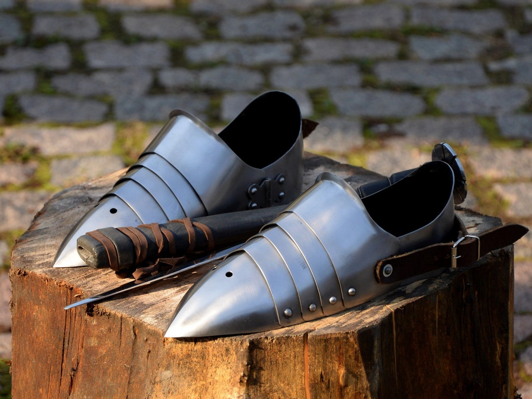 SALE Steel Plate Sabatons Medieval Armor Boots Metal - Etsy