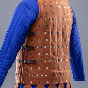 Brown Jack of Plates Armor Brigandine Wear, Historical Steel Plated ...
