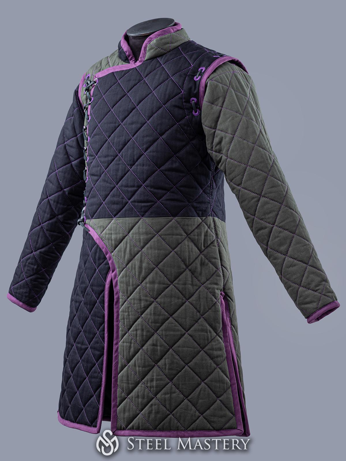 HEMA Gambeson With Stitching, Light Armor Jacket, Medieval Gambeson ...