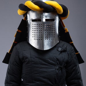 Wreath for Medieval Helmet , Wool Torse With Mantel, Helmet Headband ...
