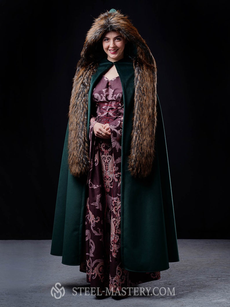 Medieval Robe With Detachable Hood for Reenactment Italian - Etsy