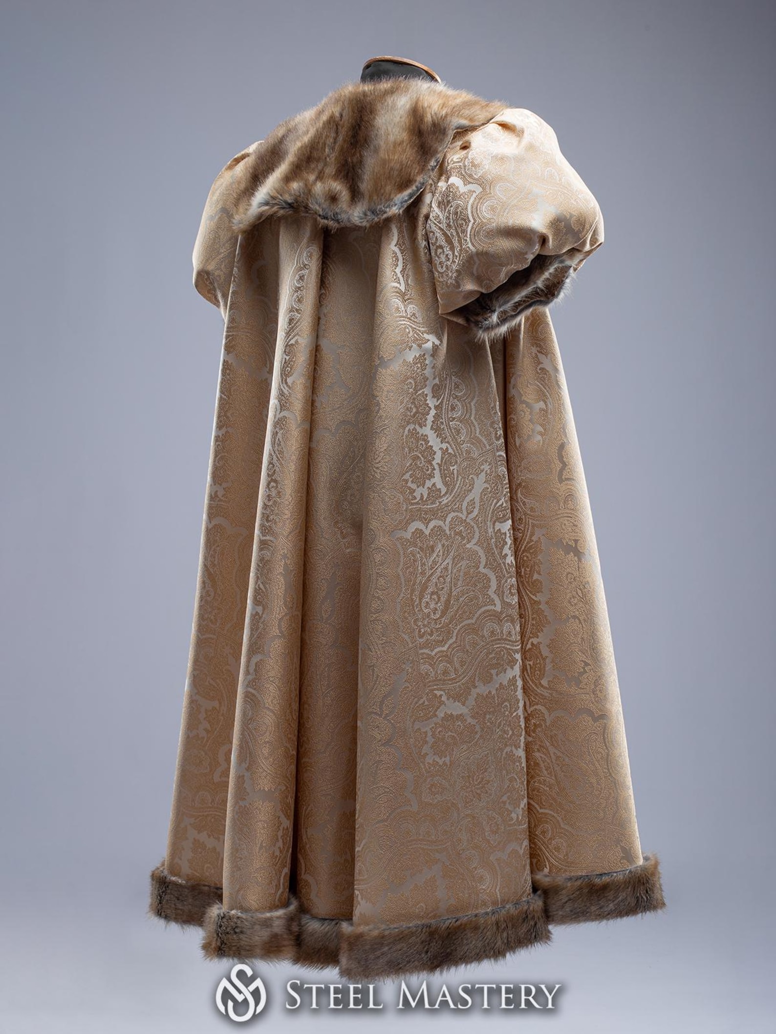 Royal King Fur Coat, Renaissance Clothing Costume, Historical Men's ...