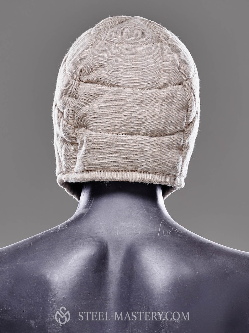 Padded Medieval Cap, Padded Cap for Head Protection, Natural Cotton ...