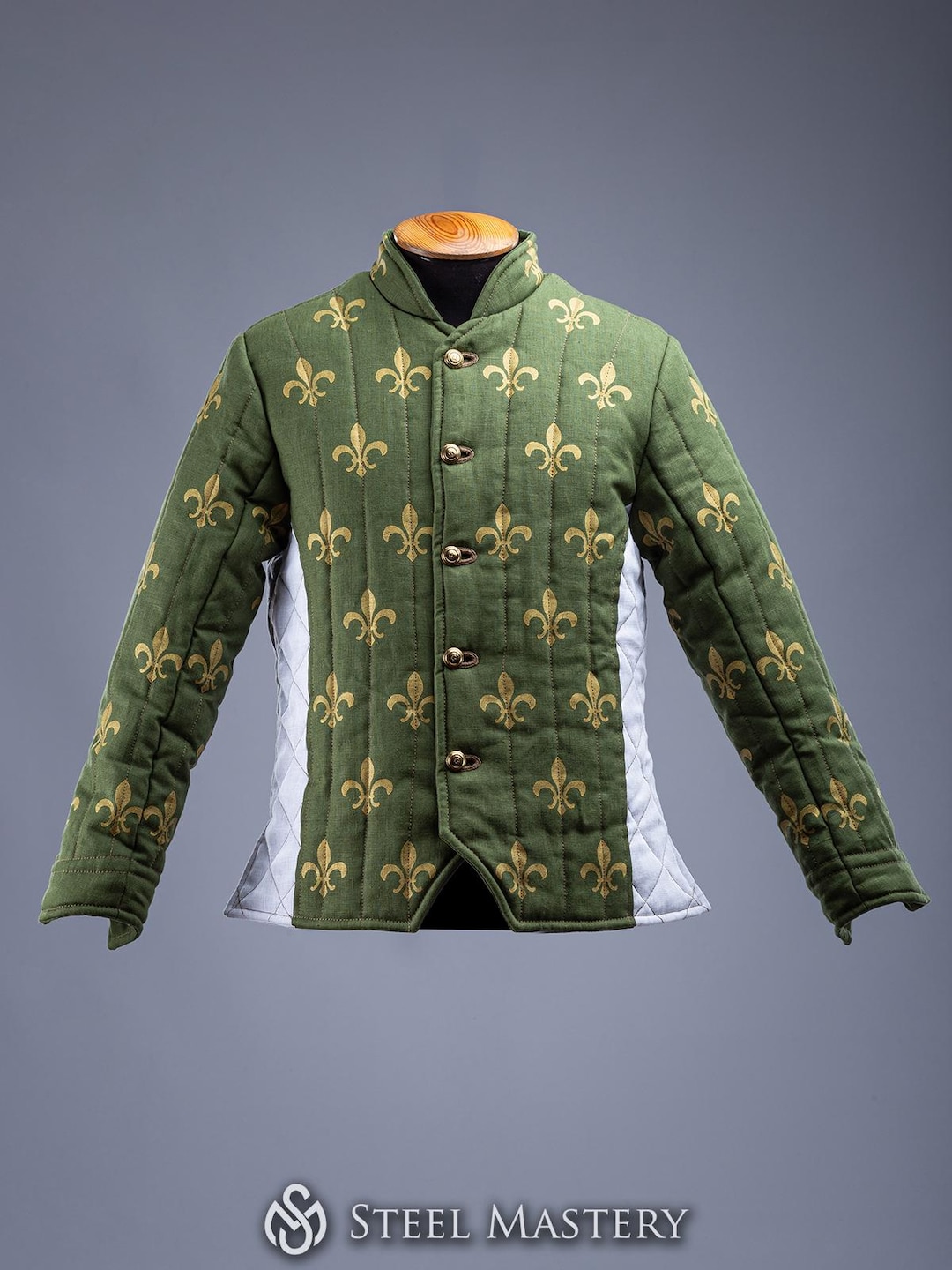 HEMA Fencing Jacket, Green Cotton Gambeson, Short Padded Jacket ...