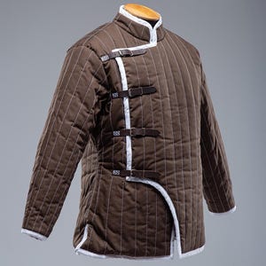 Gambeson Medieval Padded Arming Jacket, Short Gambeson, Reenactment ...