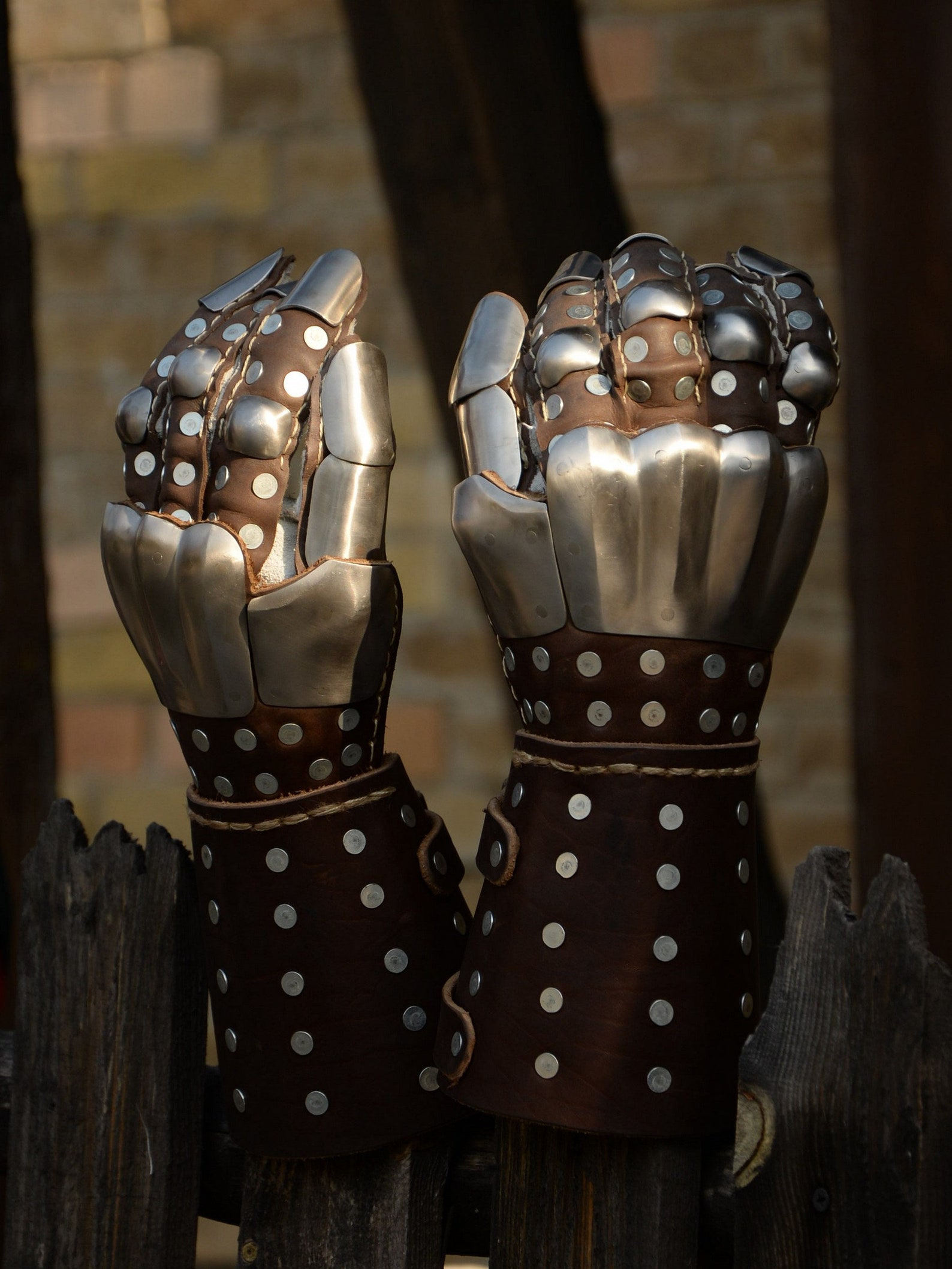Visby Brigandine Gauntlets for SCA Events Viking Mittens for - Etsy